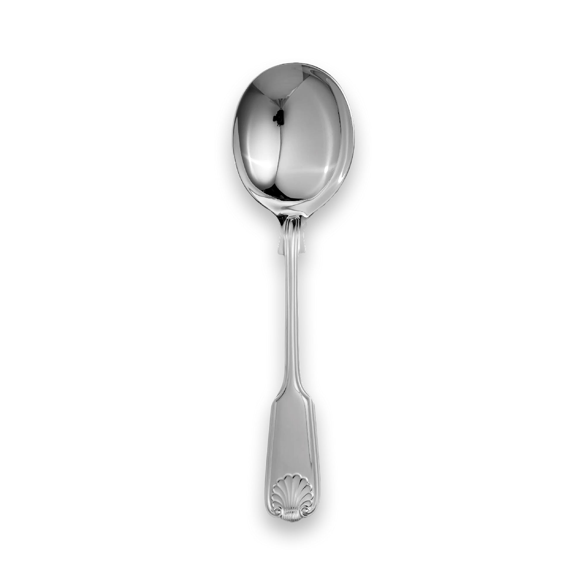 Fiddle Thread & Shell Soup Spoon | Carrs Silver