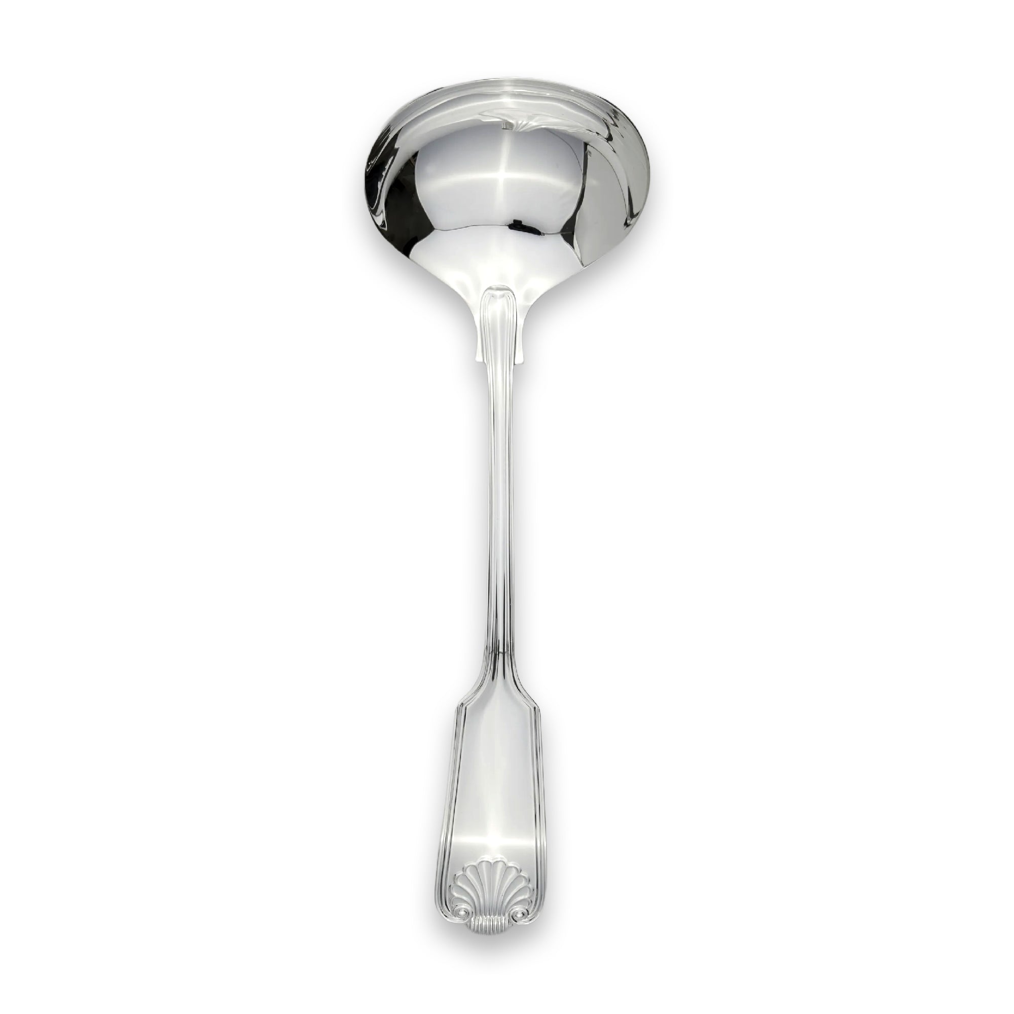 Fiddle Thread & Shell Sauce Ladle | Carrs Silver