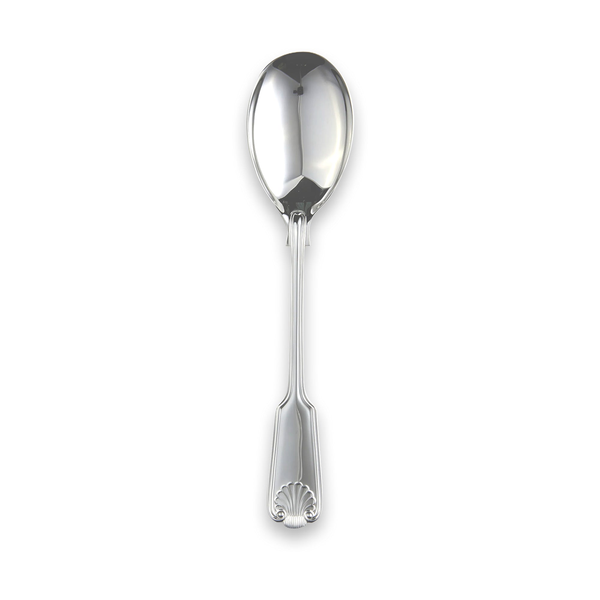 Fiddle Thread & Shell Salad Serving Spoon | Carrs Silver