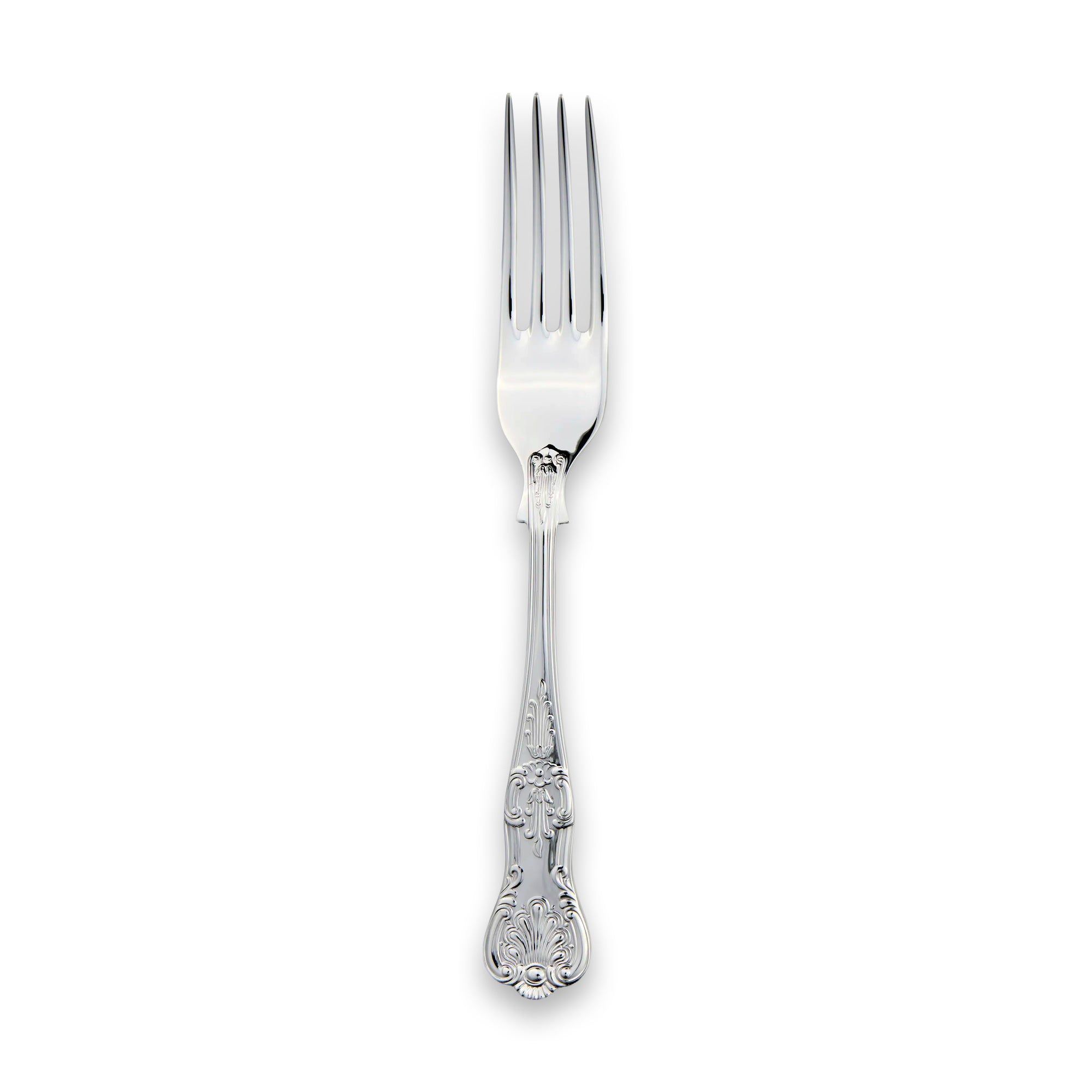 Queens Dessert Fork | Carrs Silver