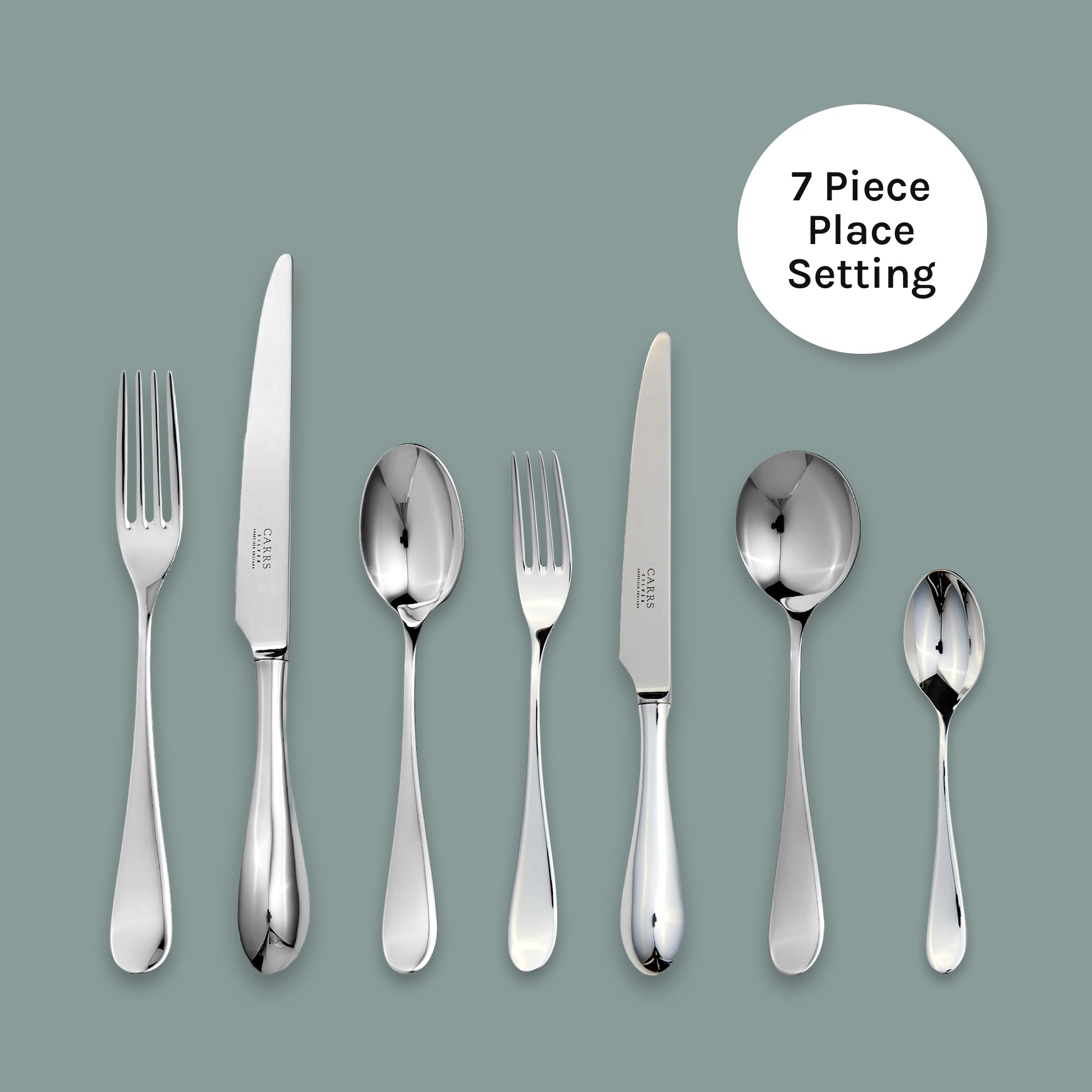 Vision Cutlery 7 Piece Place Setting – Carrs Silver