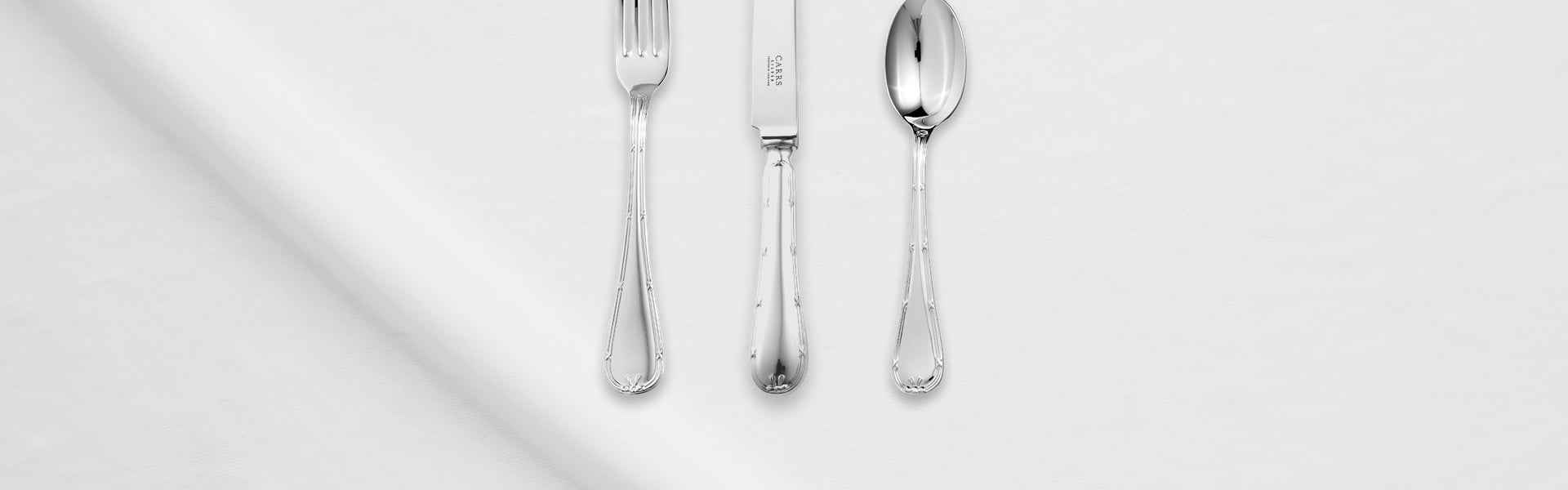 English Reed & Ribbon Silver Cutlery | Carrs Silver