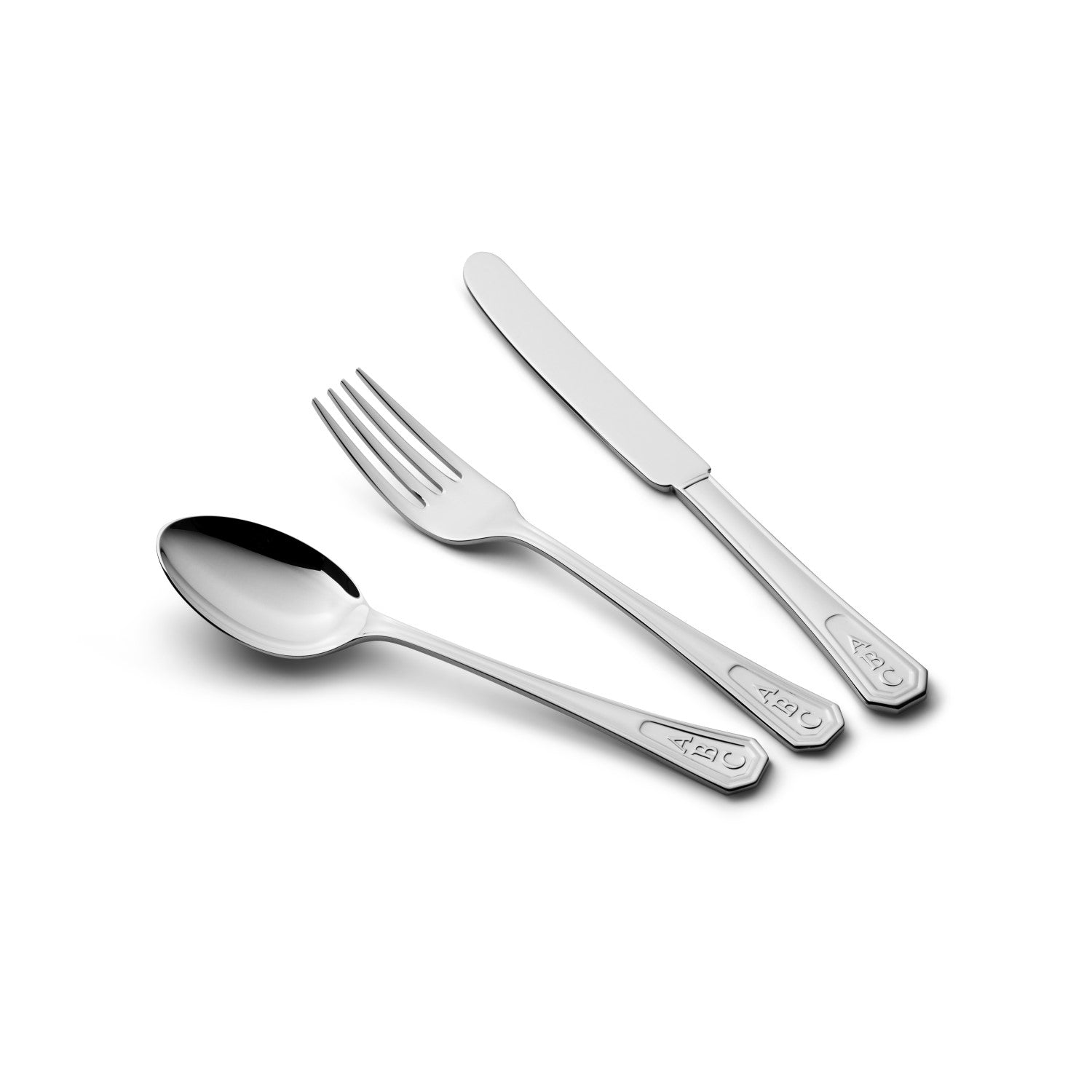 Alphabet Child's Cutlery Set Silver Plated | Carrs Silver