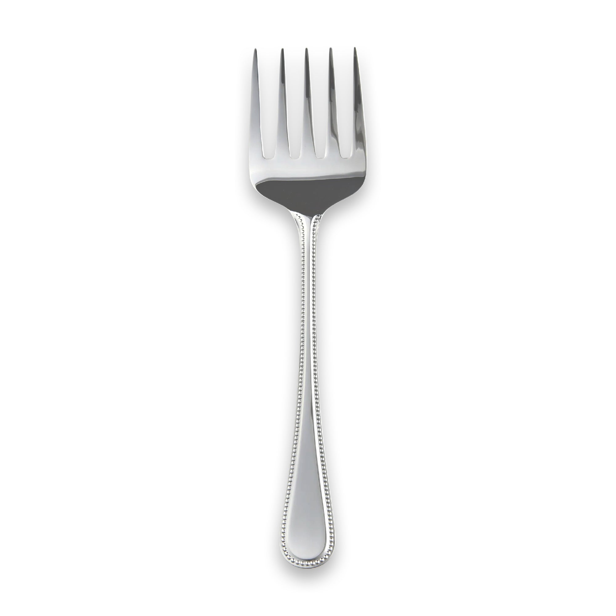 Bead Fish & Cold Meat Serving Fork | Carrs Silver