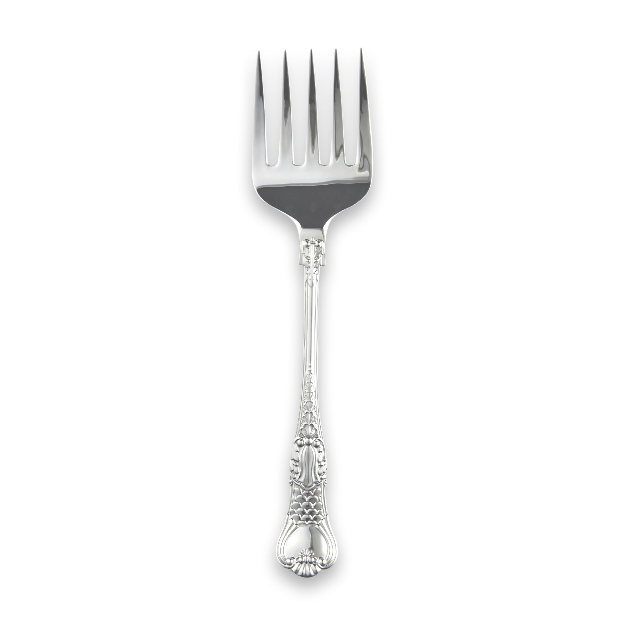 Coburg Fish & Cold Meat Serving Fork | Carrs Silver