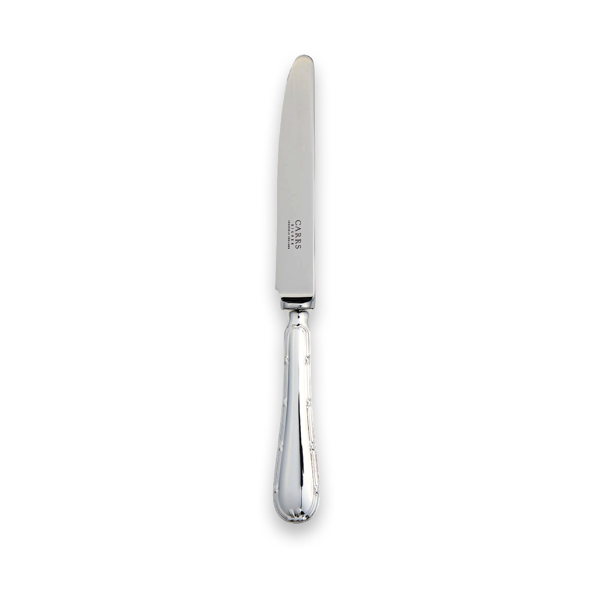 English Reed & Ribbon Dessert Knife | Carrs Silver