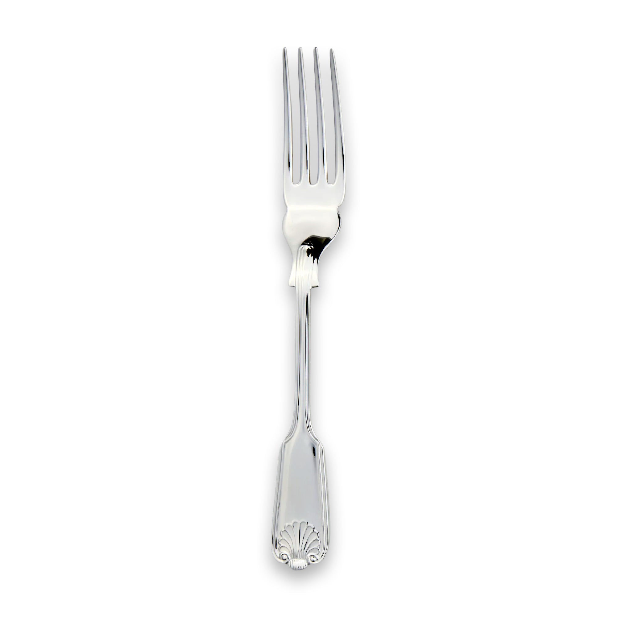 Fiddle Thread & Shell Fish Fork | Carrs Silver