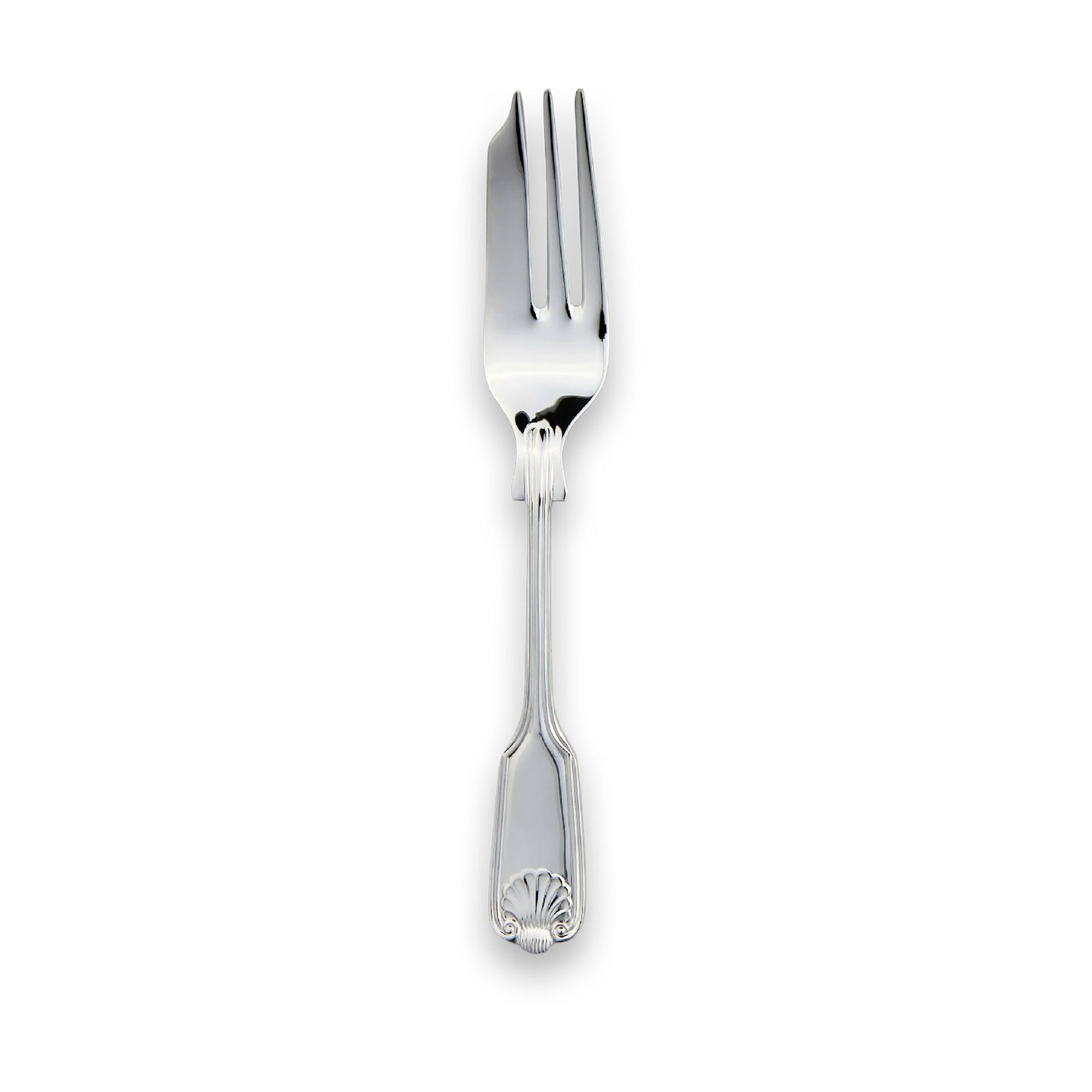 Fiddle Thread & Shell Pastry Fork | Carrs Silver