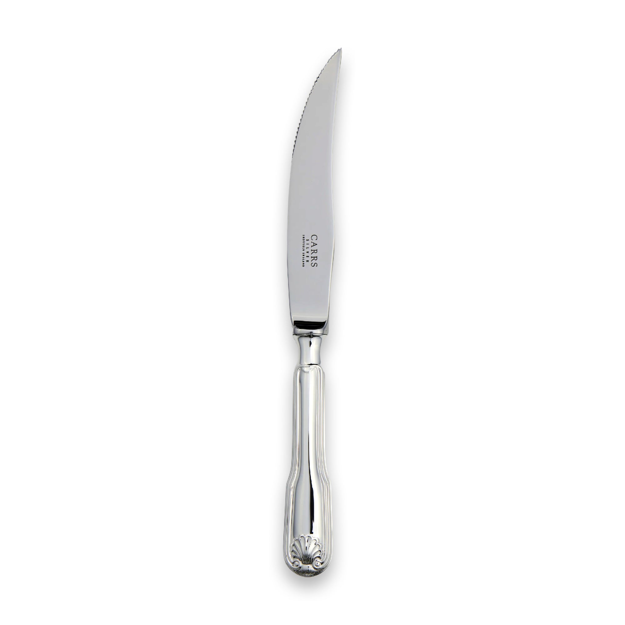 Fiddle Thread & Shell Steak Knife | Carrs Silver