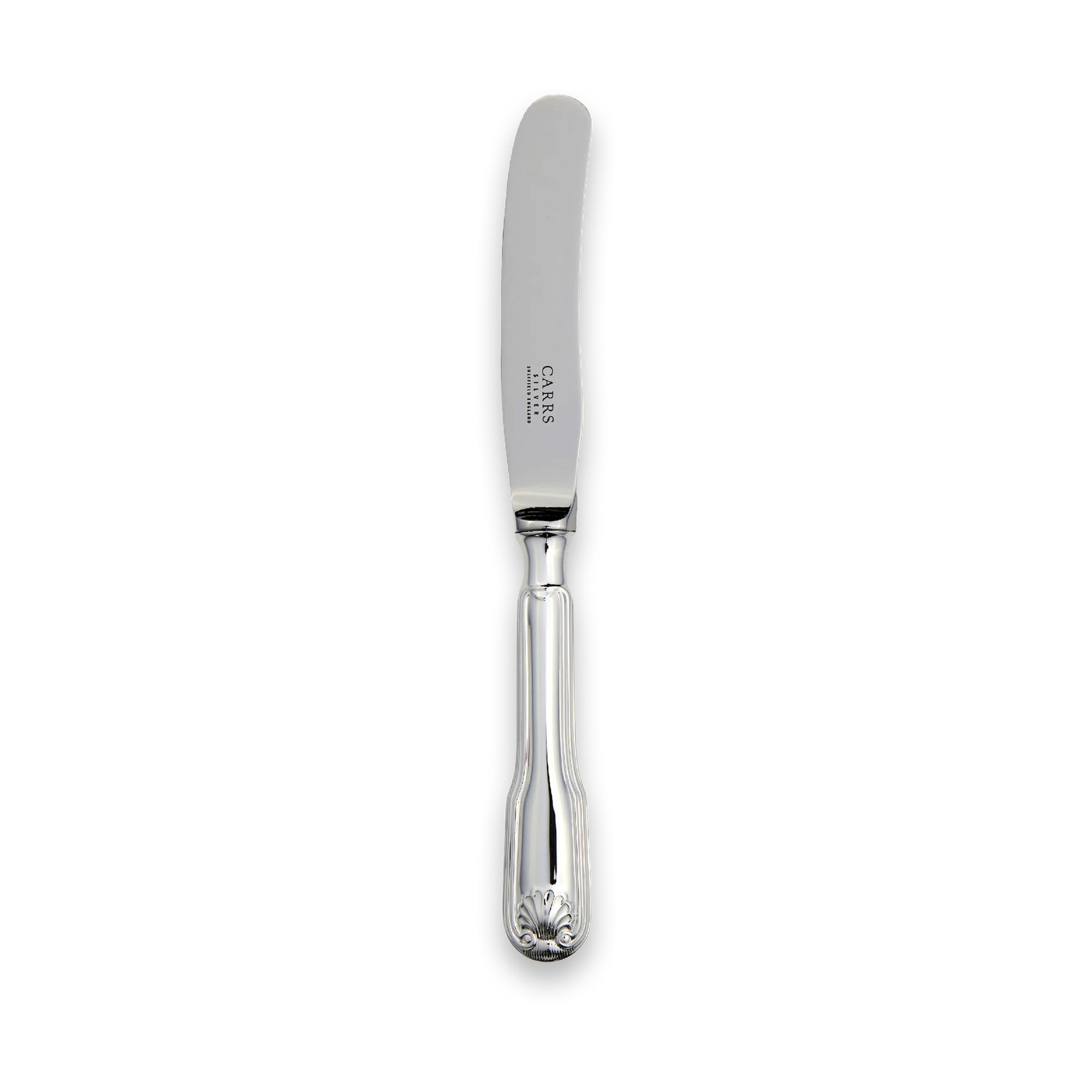 Fiddle Thread & Shell Butter Knife | Carrs Silver