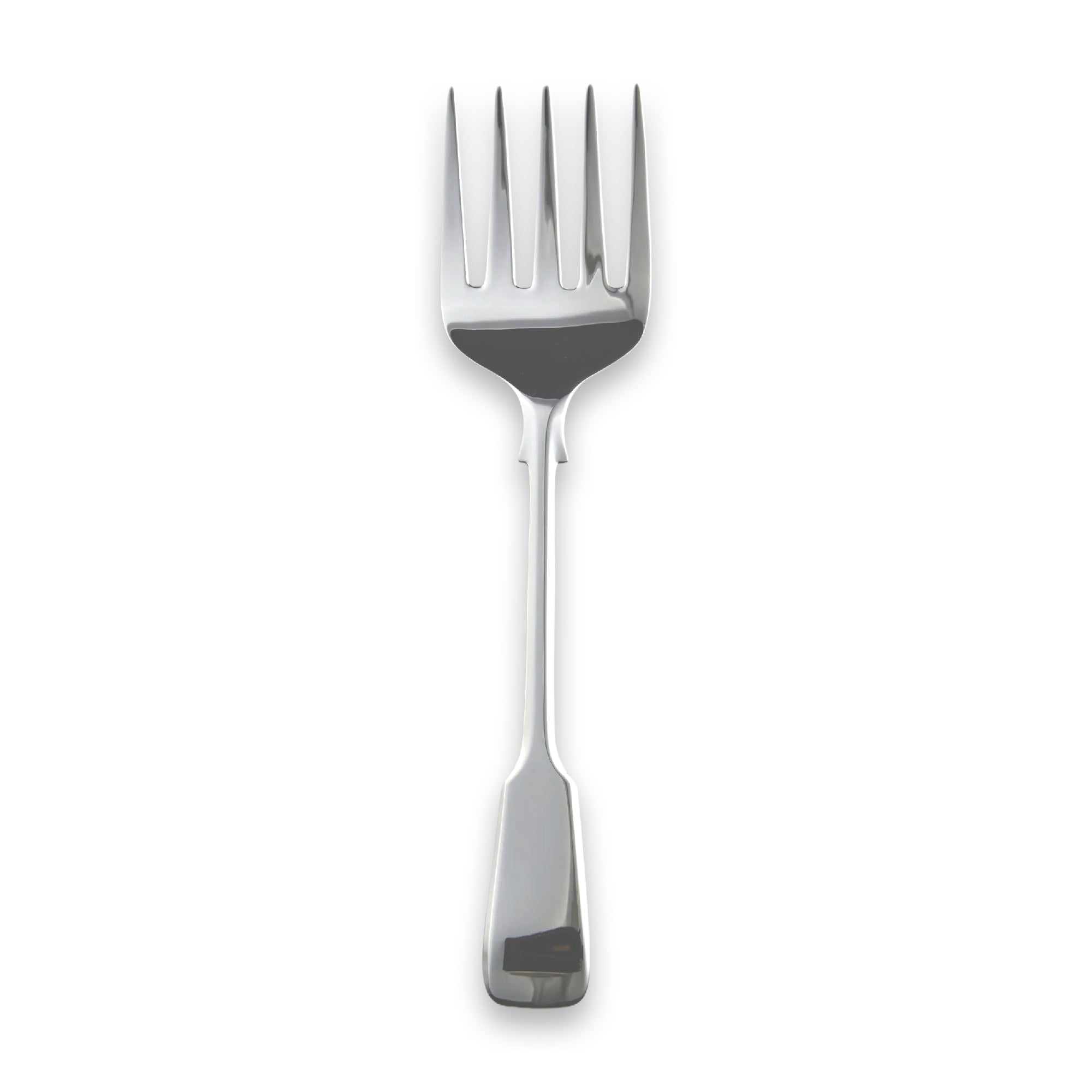 Plain Fiddle Fish & Cold Meat Serving Fork | Carrs Silver