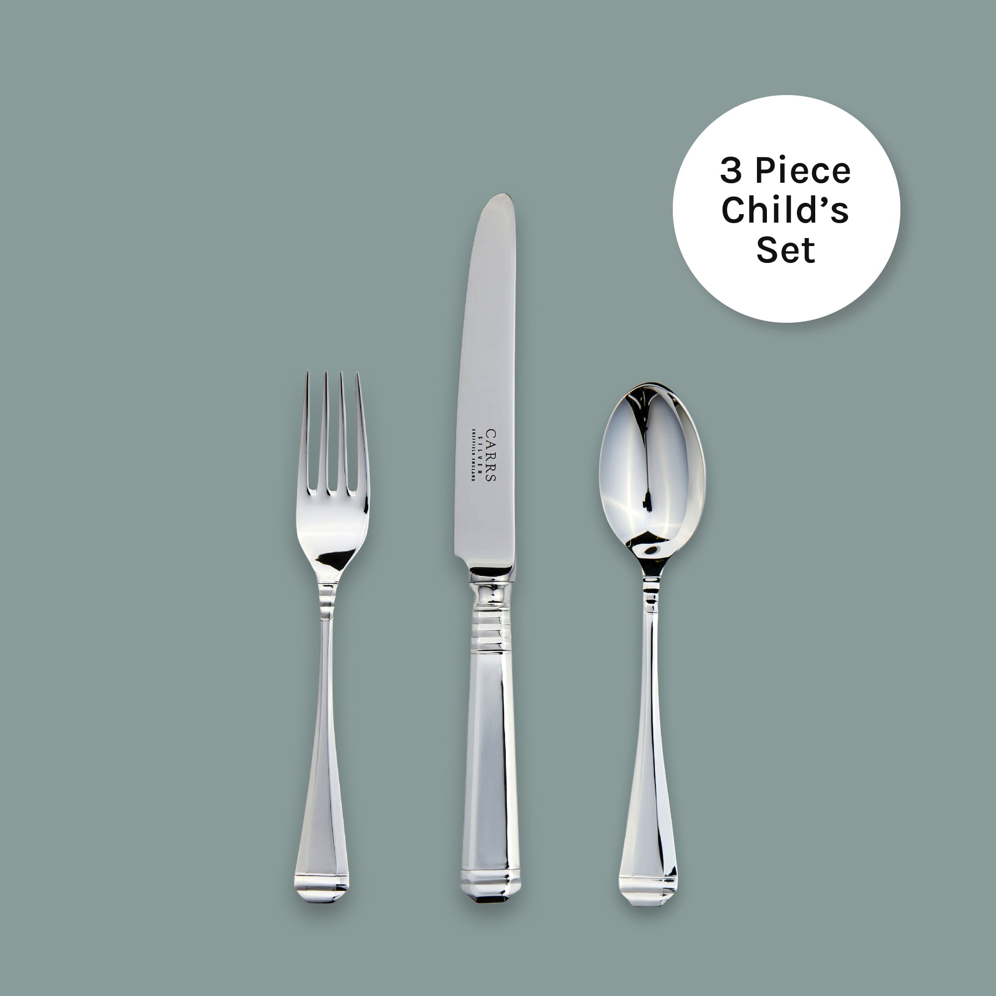 Décor Cutlery 3 Piece Child's Set – Carrs Silver