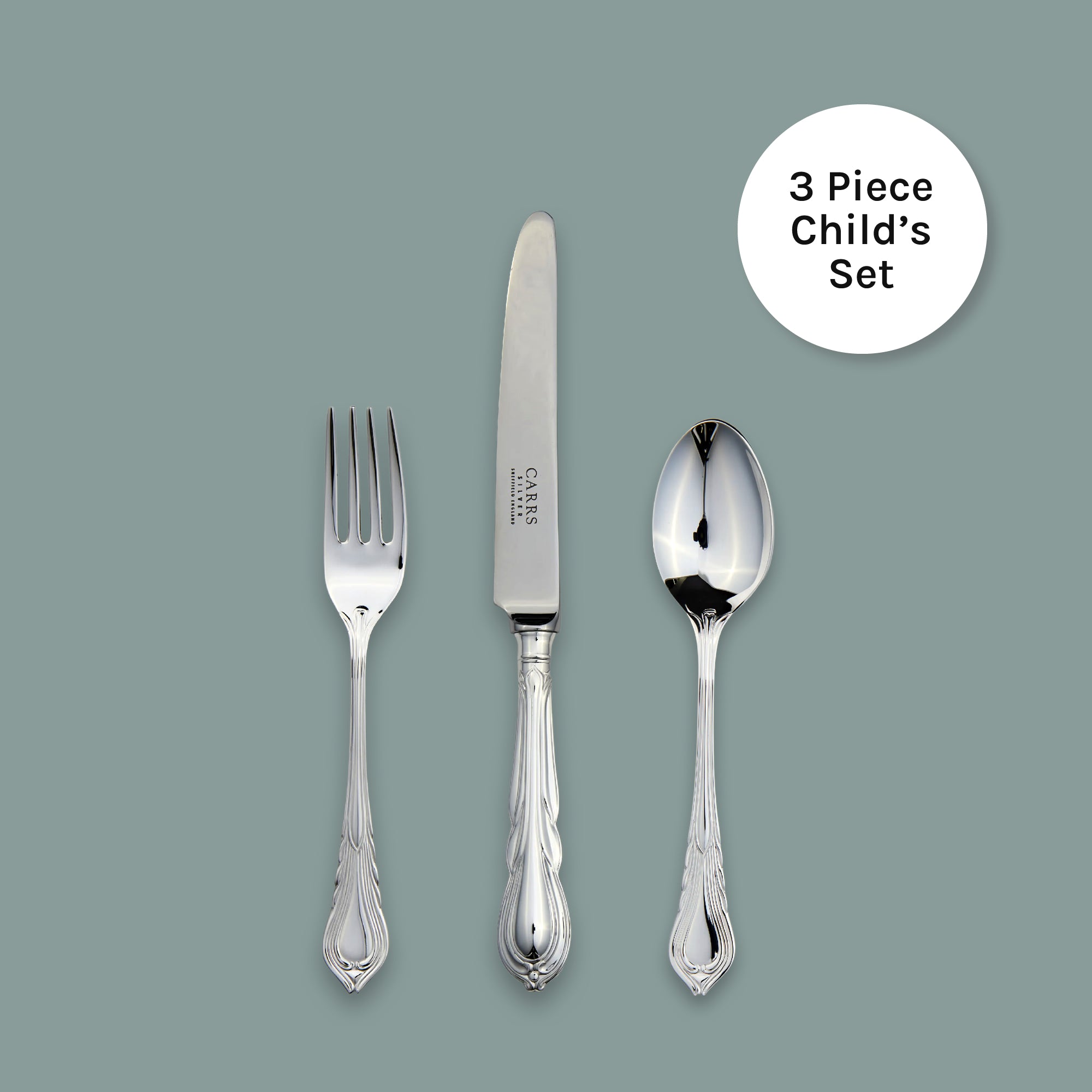 Lily Cutlery 3 Piece Child's Set – Carrs Silver