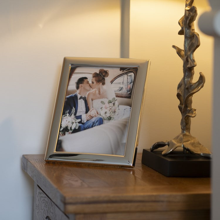 Plain Photo Frame Velvet Back Silver Plated | Carrs Silver