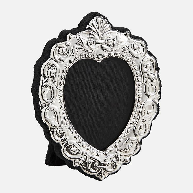 Traditional Photo Frame Grey Velvet Back 1.75x1.5 Sterling Silver ...